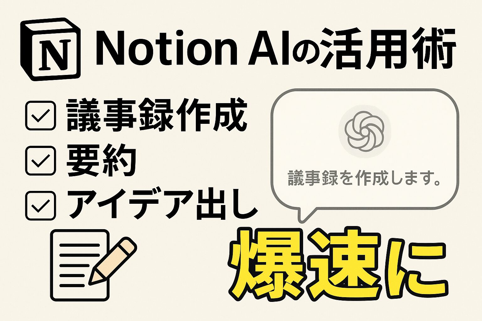 NotionAIの活用術｜議事録作成・要約・アイデア出しが爆速に【2025年最新版】 - AIサービス エンサイクロペディア